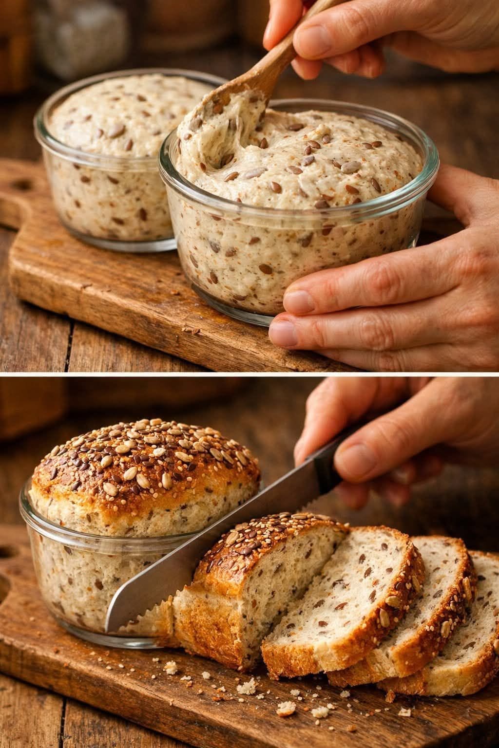 3 Ingredient Seeded Bread - Keto.Cookingpoint.net